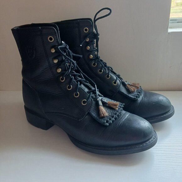 Ariat | Shoes | Ariat Heritage Lacer Western Cowgirl Lace Up Kiltie ...